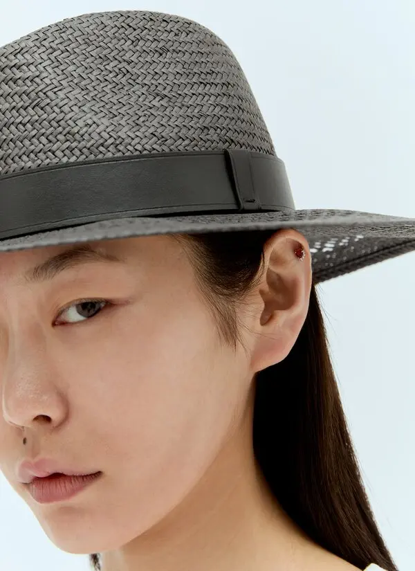 Max Mara Paper Yarn Hat With Flat Brim
