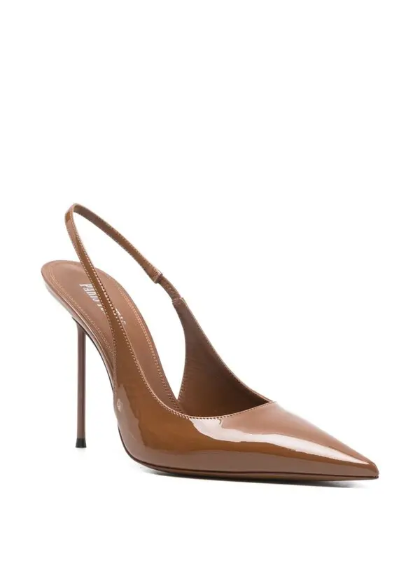 Paris Texas Pointed Toe Stiletto Slingback Pumps - Multicolor