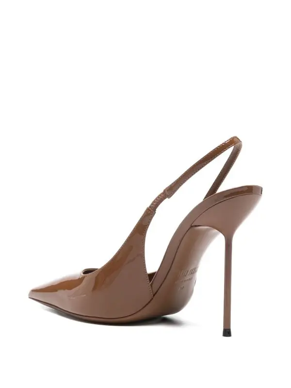 Paris Texas Pointed Toe Stiletto Slingback Pumps - Multicolor