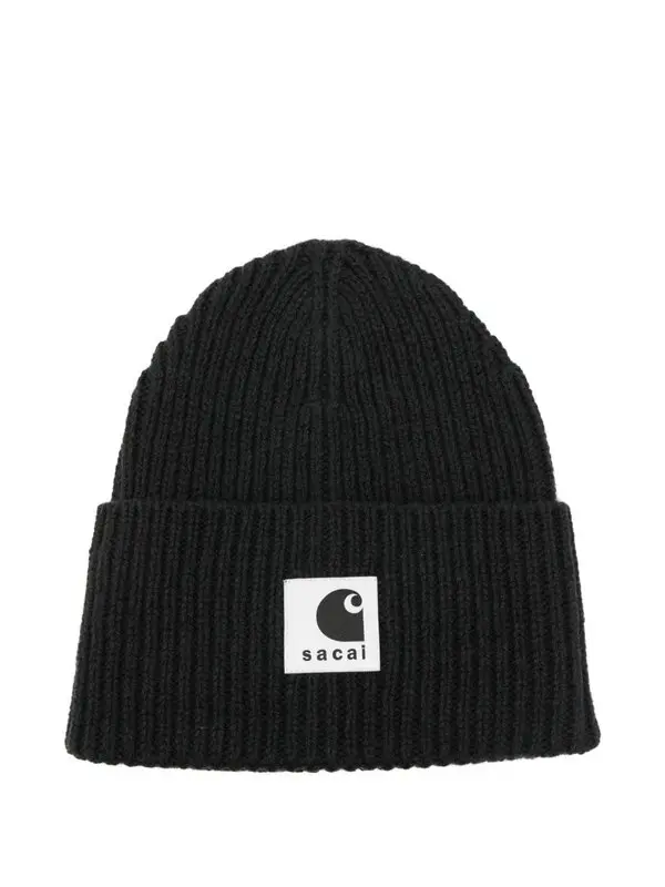 SACAI X CARHARTT WIP Logo Wool Beanie - Multicolor