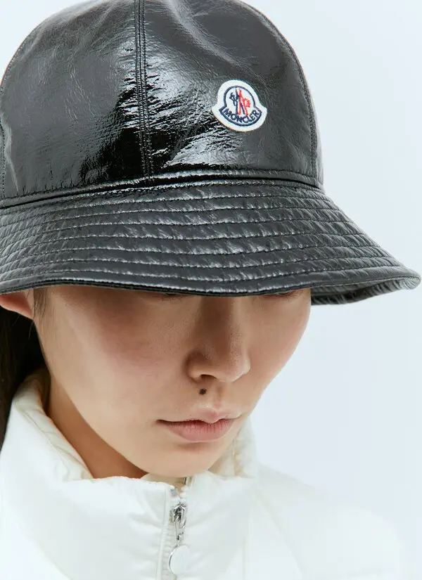 Moncler Logo Patch Quilted Bucket Hat