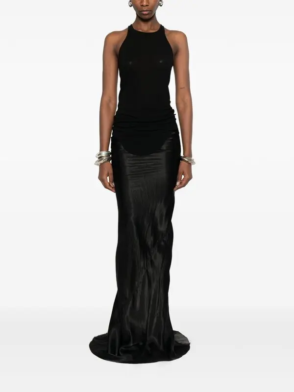 Rick Owens Asymmetric Ribbed Knit Tank Top - Multicolor