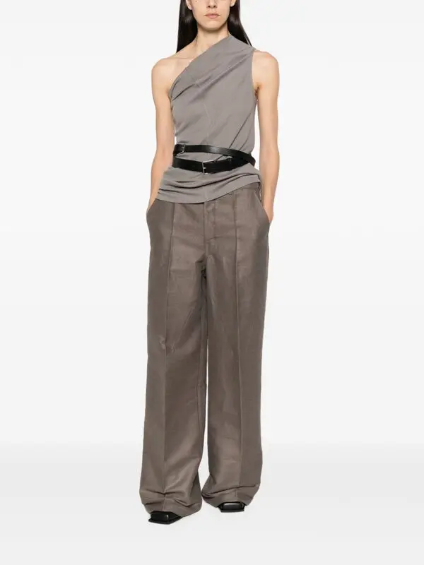 Rick Owens Asymmetric Ribbed Knit Tank Top - Multicolor