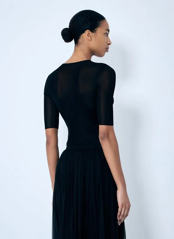 Saint Laurent Cassandre Knit Top
