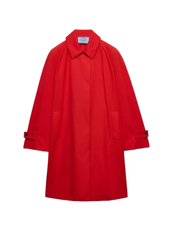 Prada Gabardine Midi Coat