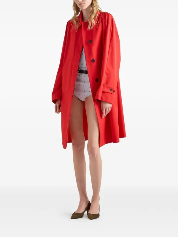 Prada Gabardine Midi Coat