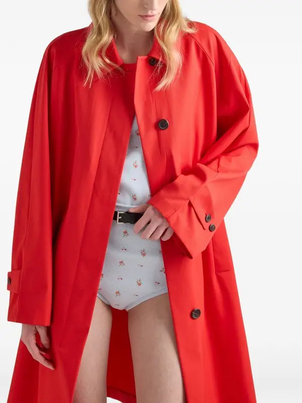 Prada Gabardine Midi Coat