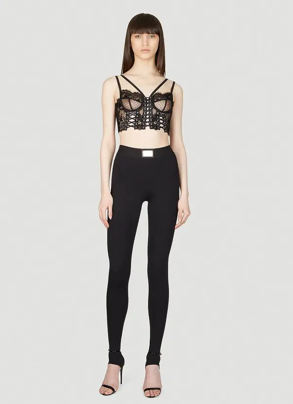 Dolce & Gabbana Floral Lace Bralette Top