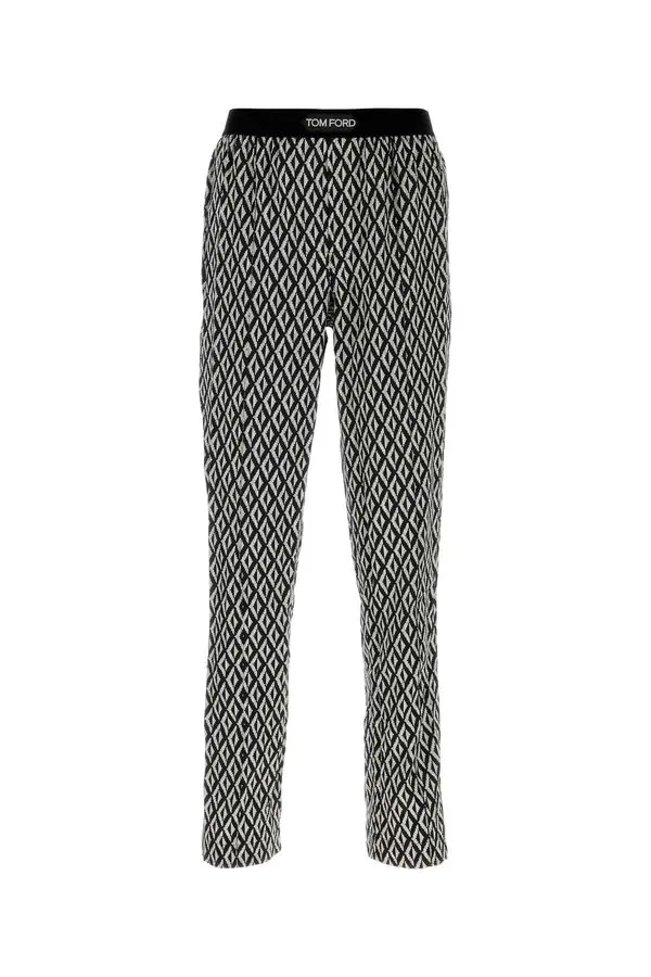 TOM FORD Printed Stretch Satin Pyjama Pant - Multicolor