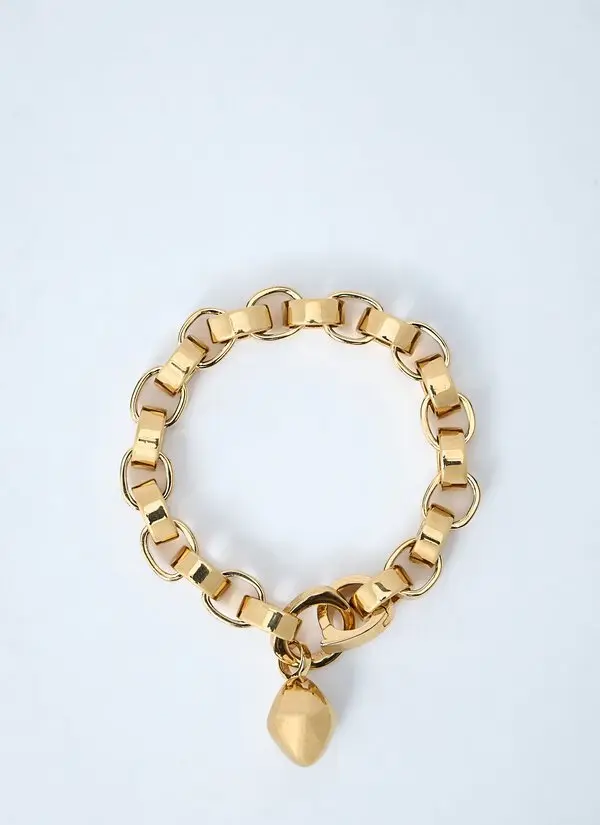 TOTEME Plated Brass Pebble Charm Bracelet - Gold