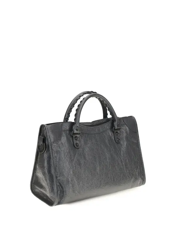 Balenciaga Le City Medium Handbag In Arena Lambskin