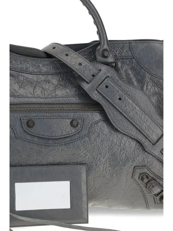 Balenciaga Le City Medium Handbag In Arena Lambskin