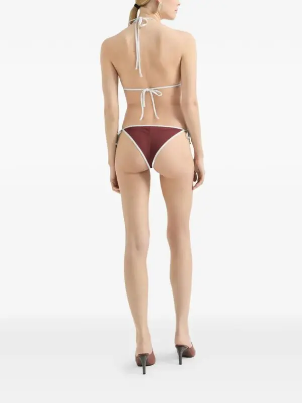 Brunello Cucinelli Triangle Bikini Top - Multicolor