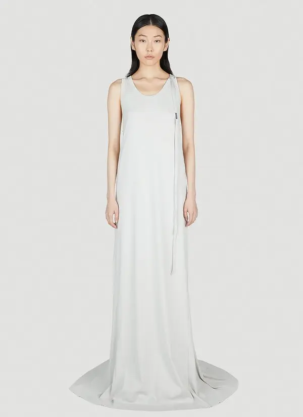 ANN DEMEULEMEESTER X-long Flared Dress - Gray