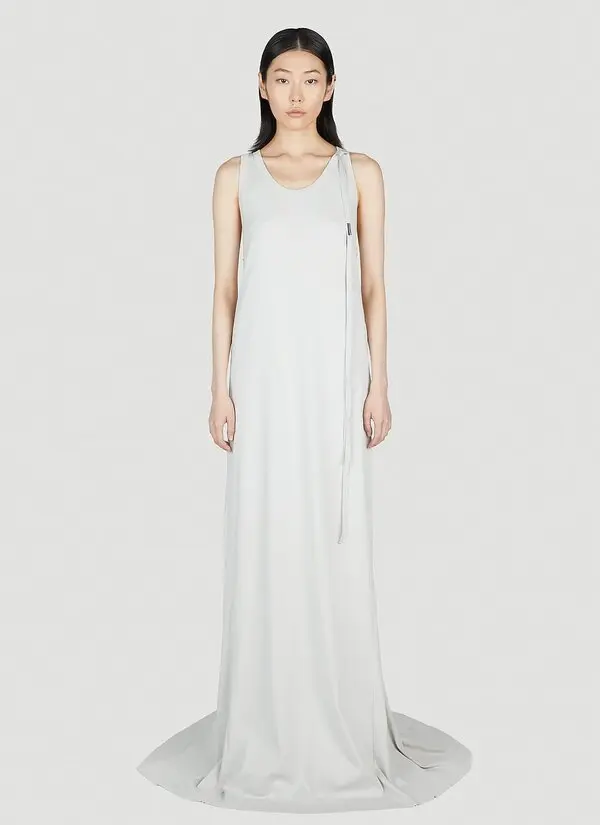 ANN DEMEULEMEESTER X-long Flared Dress - Gray