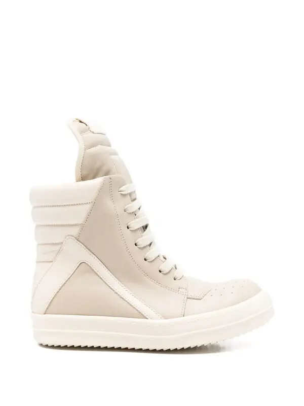 Rick Owens Geobasket High Top Sneakers - Multicolor