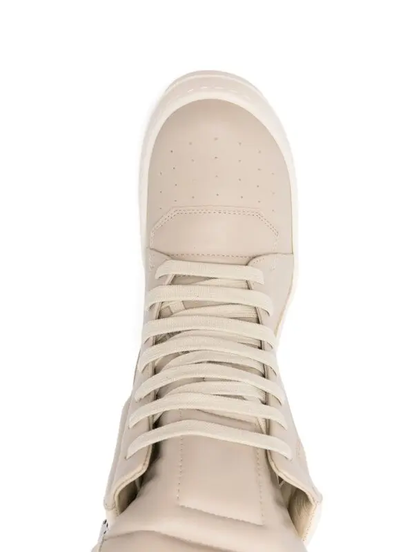 Rick Owens Geobasket High Top Sneakers - Multicolor
