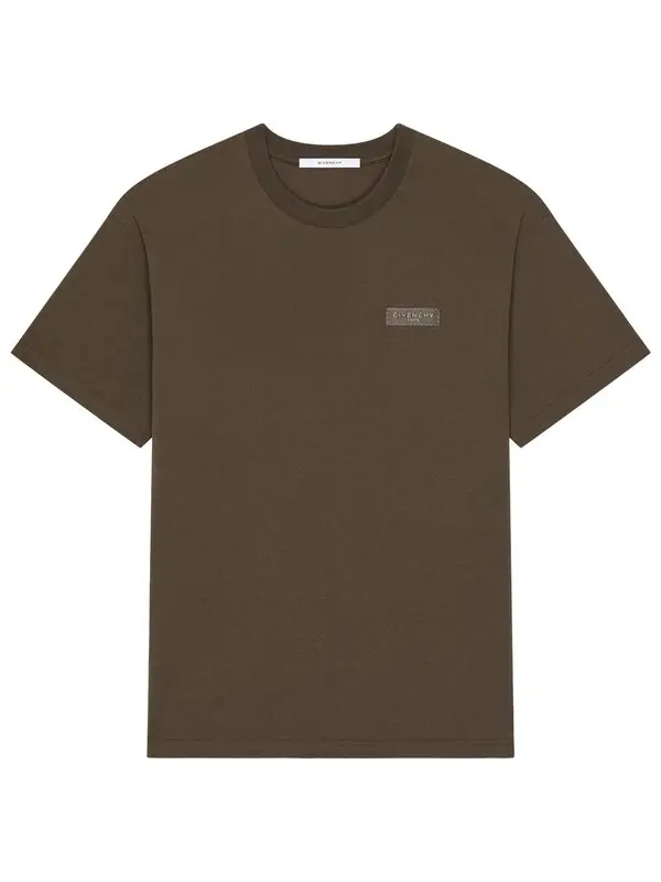 Givenchy Paris Gros Grain Cotton T-shirt - Brown