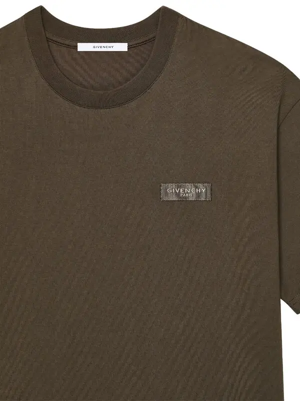 Givenchy Paris Gros Grain Cotton T-shirt - Brown