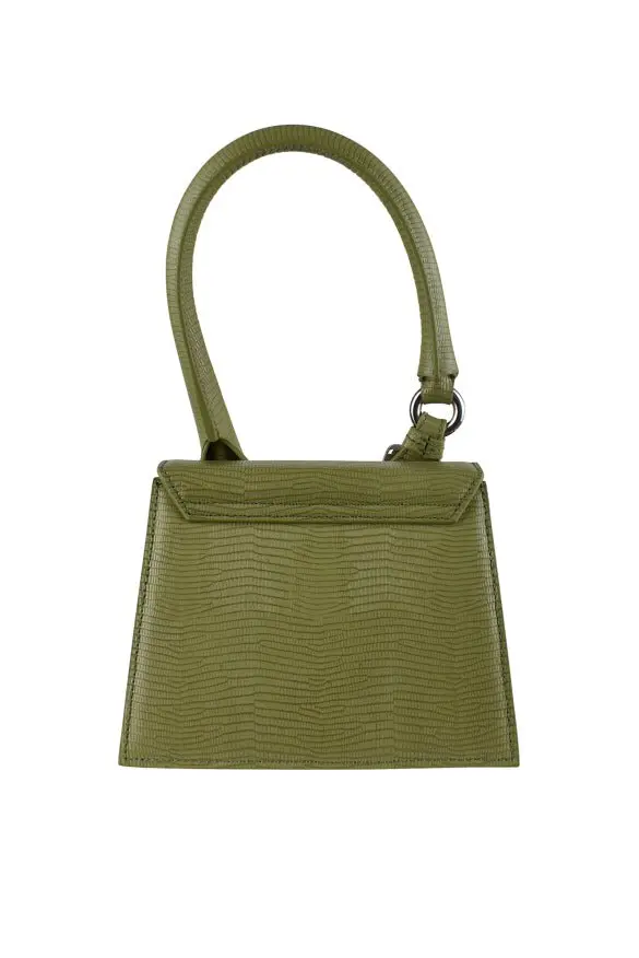 Jacquemus Le Chiquito Medium Loop Lizard Effect Leather Bag