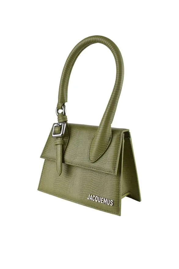 Jacquemus Le Chiquito Medium Loop Lizard Effect Leather Bag