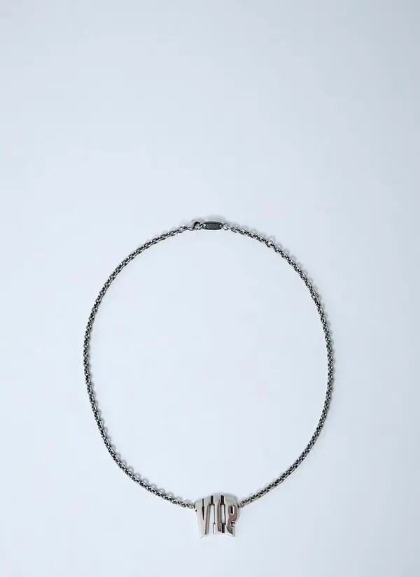 Balenciaga Vip Necklace -tone Hardware - Silver