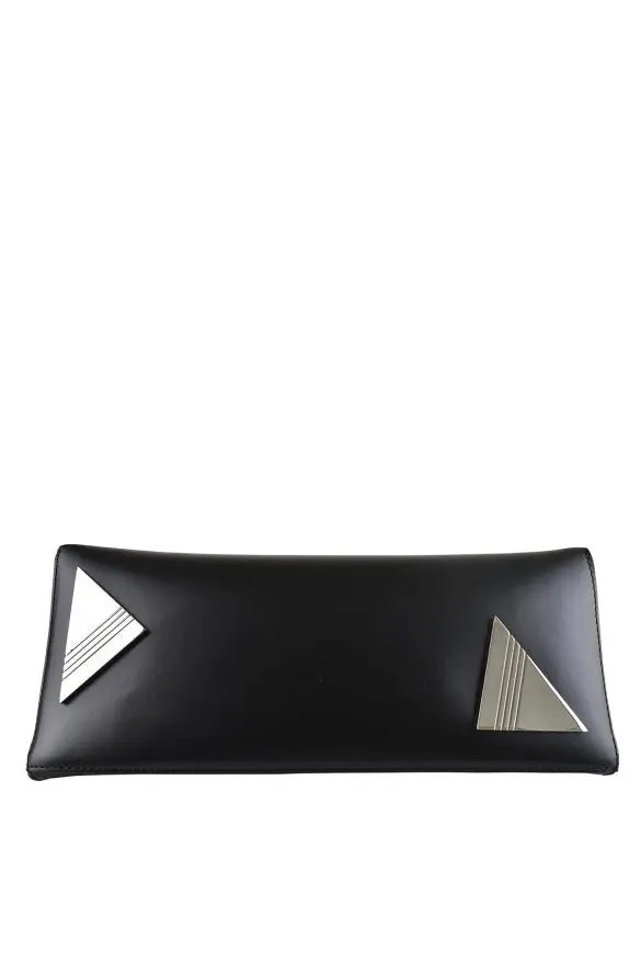 Attico 8.30 Pm Leather Clutch - Black