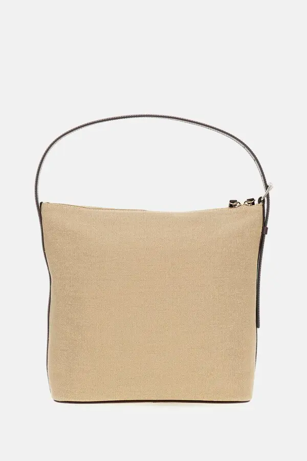 A.p.c. Vera Linen And Leather Bag - Multicolor