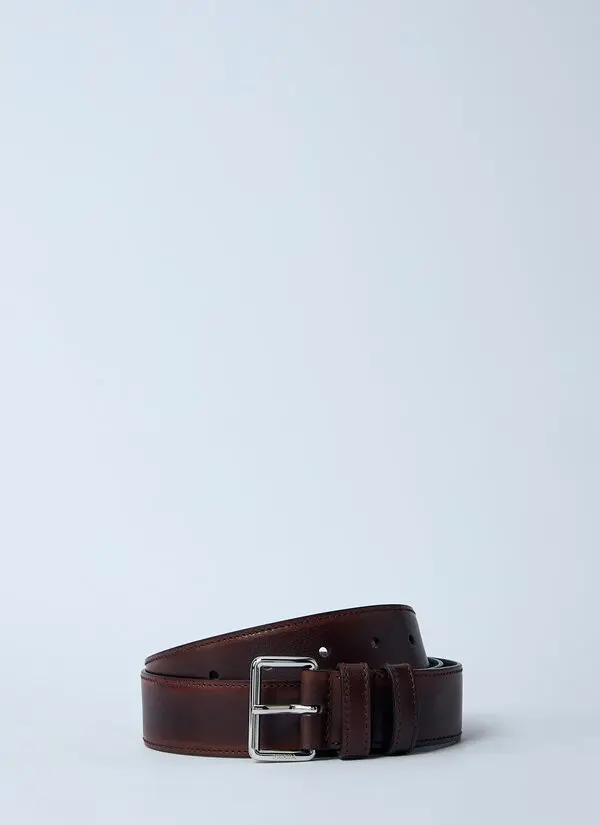 Prada Leather Belt - Brown