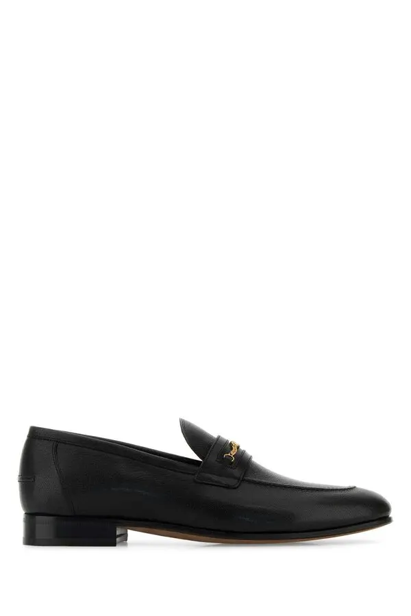 Valentino Garavani Leather Vlogo Signature Loafers - Black