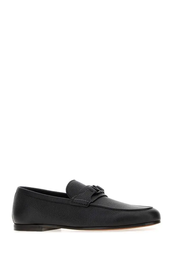 Valentino Garavani Leather Vlogo Signature Loafers