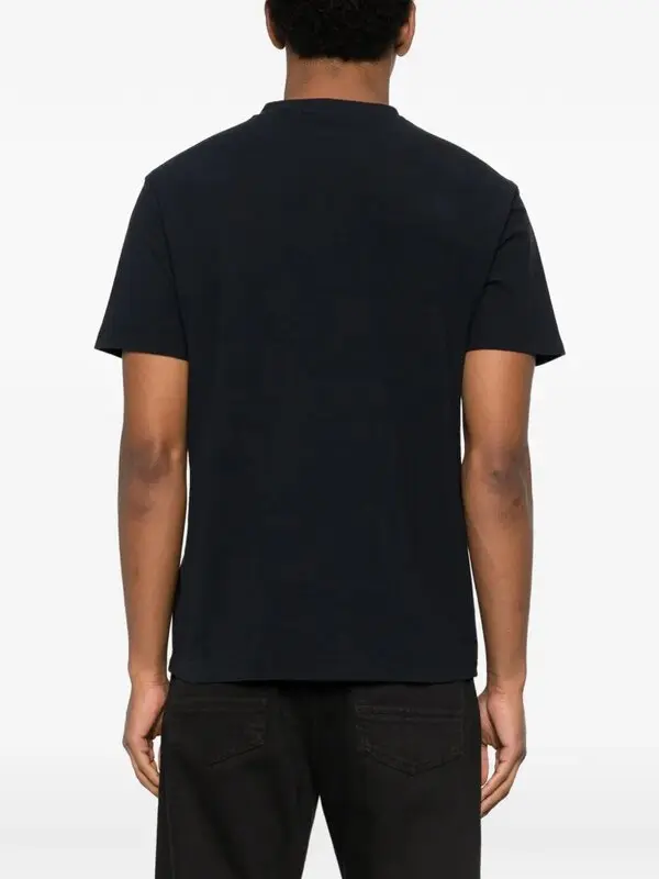 Stone Island Slim Fit T-shirt With Tonal Compass Patch - Blue