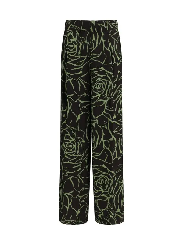 Dries Van Noten Wide-leg Printed Trousers - Multicolor