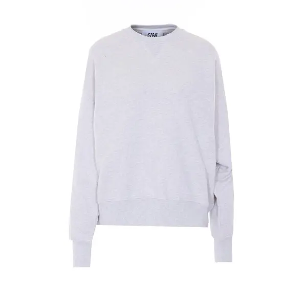 GOLDEN GOOSE Star Sweatshirt With Crystal Embellishments - Gray