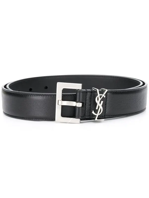 Saint Laurent Cassandre Leather Belt - Multicolor