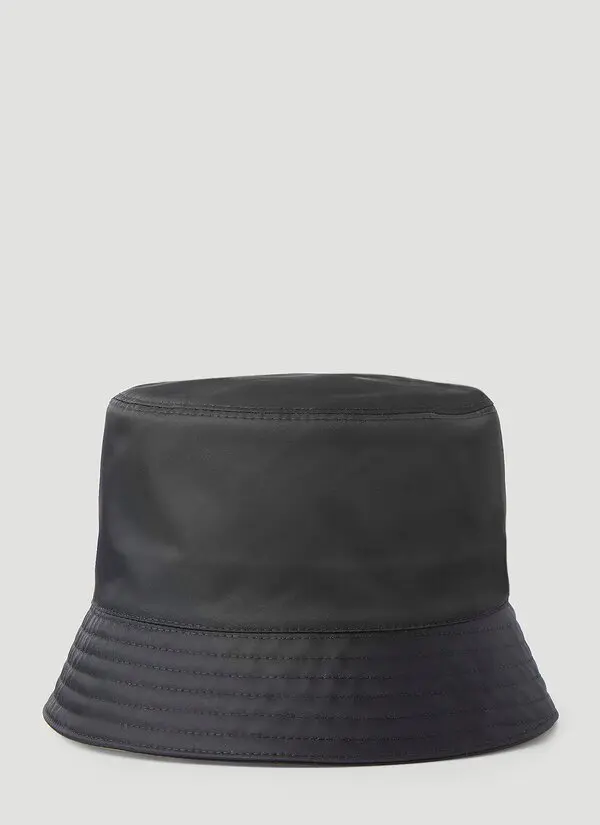 Prada Logo Bucket Hat - Black