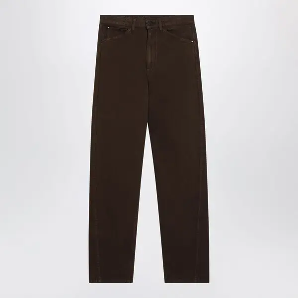 LEMAIRE Twill Trousers - Brown