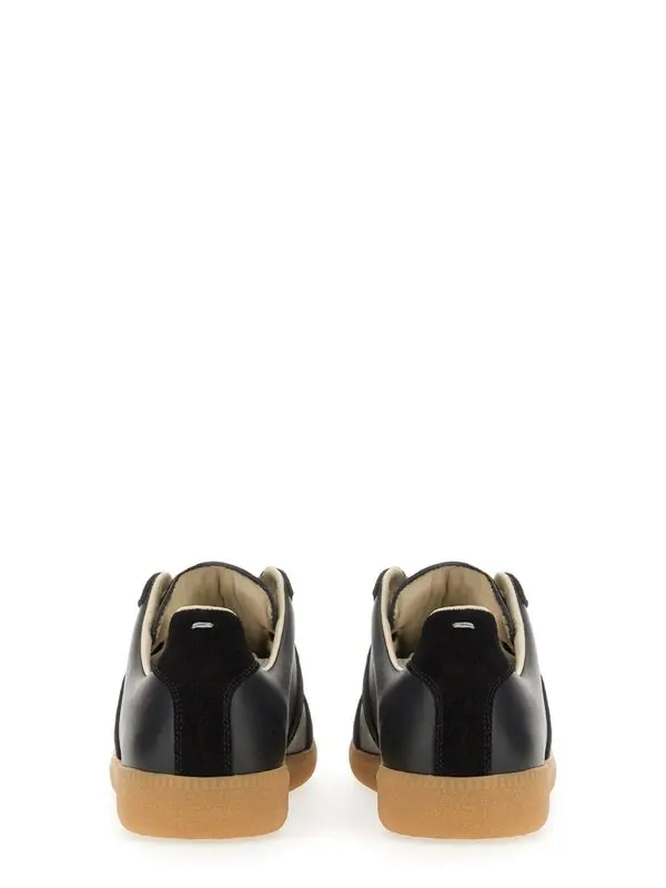 MAISON MARGIELA Replica Leather Sneakers - Black