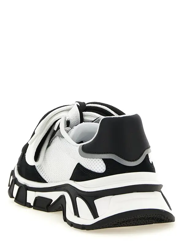 Dolce & Gabbana Dg Country Road" Suede And Mesh Lace-up Sneakers - Multicolor