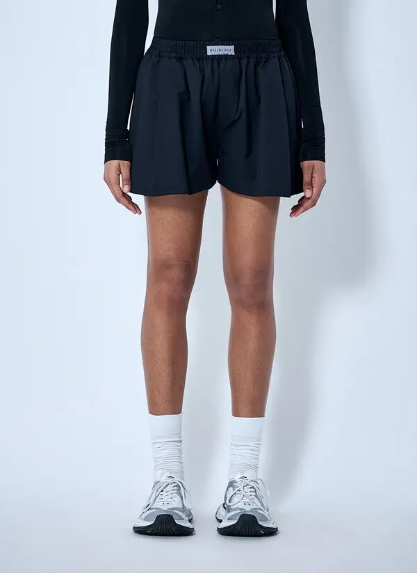 Balenciaga Elasticated Waist Pleated Front Shorts