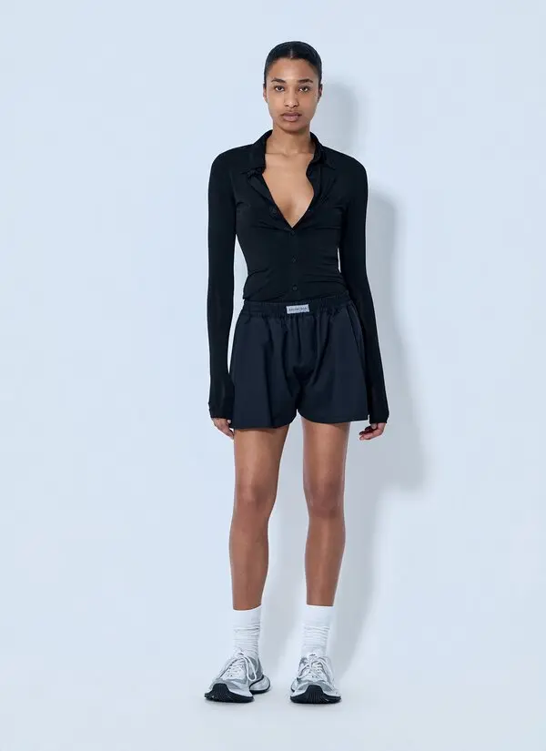 Balenciaga Elasticated Waist Pleated Front Shorts