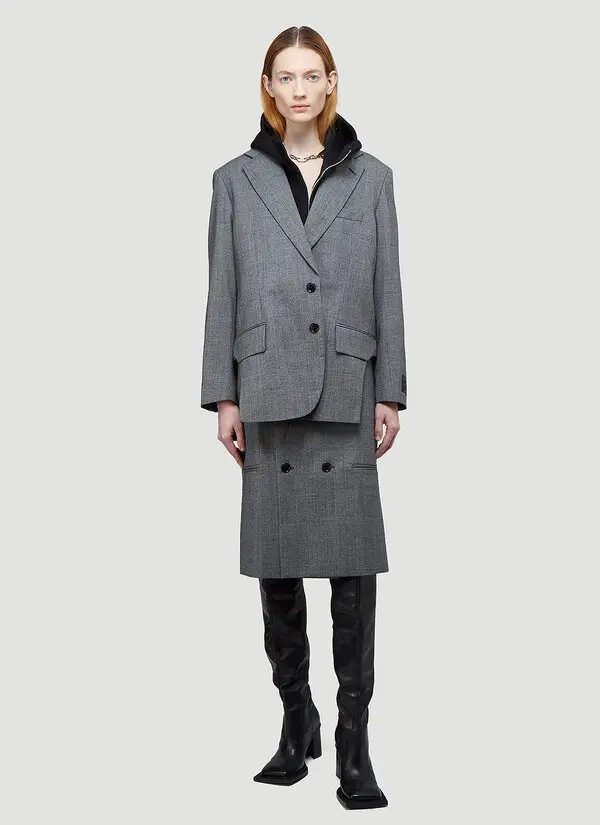 Vetements Tailored Pencil Skirt