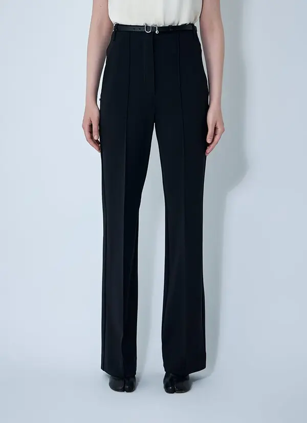 Sportmax Texas Tailored Wool Pants - Black