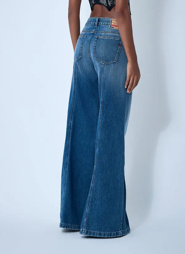 DIESEL® D-akii Wide-leg Jeans - Multicolor