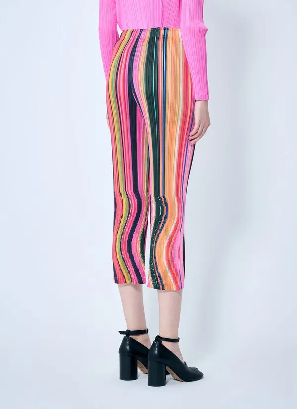 Issey Miyake Warp Pleated Cropped Pants