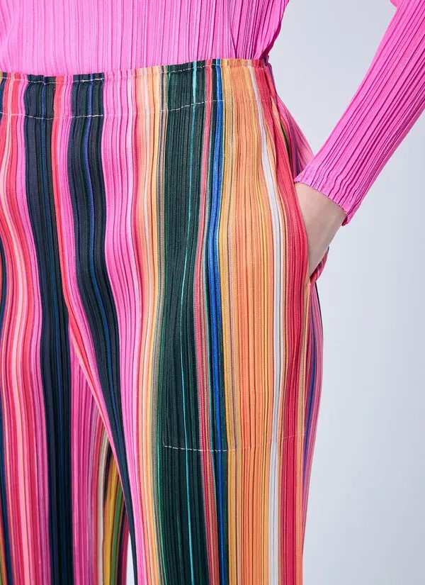 Issey Miyake Warp Pleated Cropped Pants