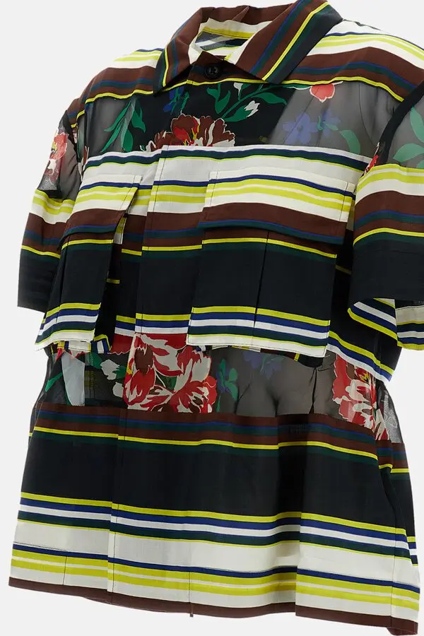 Sacai Short-sleeve Printed Shirt