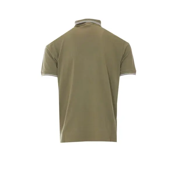 Stone Island Compass Patch Logo Polo - Green