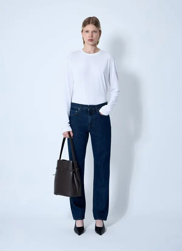 TOTEME Tapered Low-rise Jeans - Blue