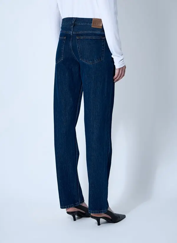 TOTEME Tapered Low-rise Jeans - Blue